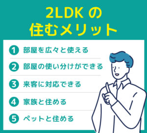 2LDKの間取りとは？物件選びのポイントを解説！ - 不動産Leap Up!｜不動産のお役立ち情報メディア