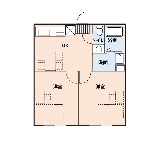 2DKの間取りの特徴とは？メリット・デメリットや向いている人を紹介 – 不動産Leap Up!｜不動産のお役立ち情報メディア